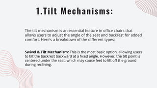 Different types of Office Chair Mechanisms | PDF