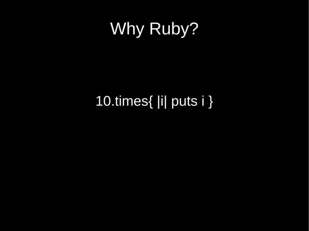 The magic of ruby | ODP | Programming Languages | Computing