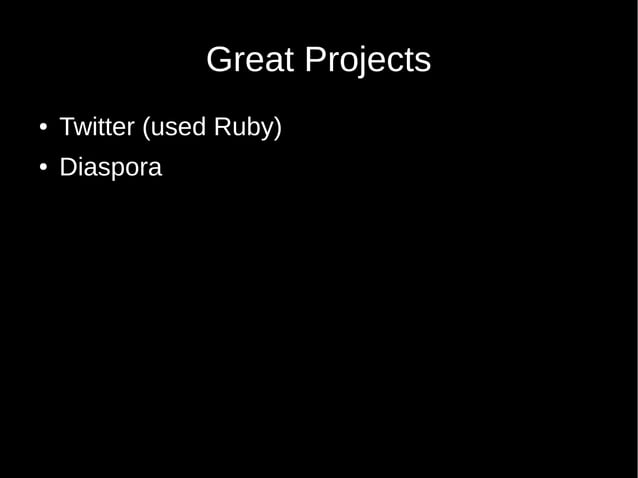 The magic of ruby | ODP | Programming Languages | Computing
