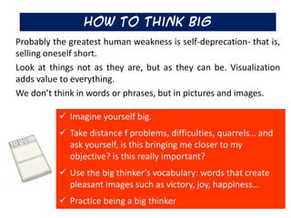 The Magic of Thinking Big | PPTX