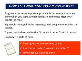 The Magic of Thinking Big | PPTX