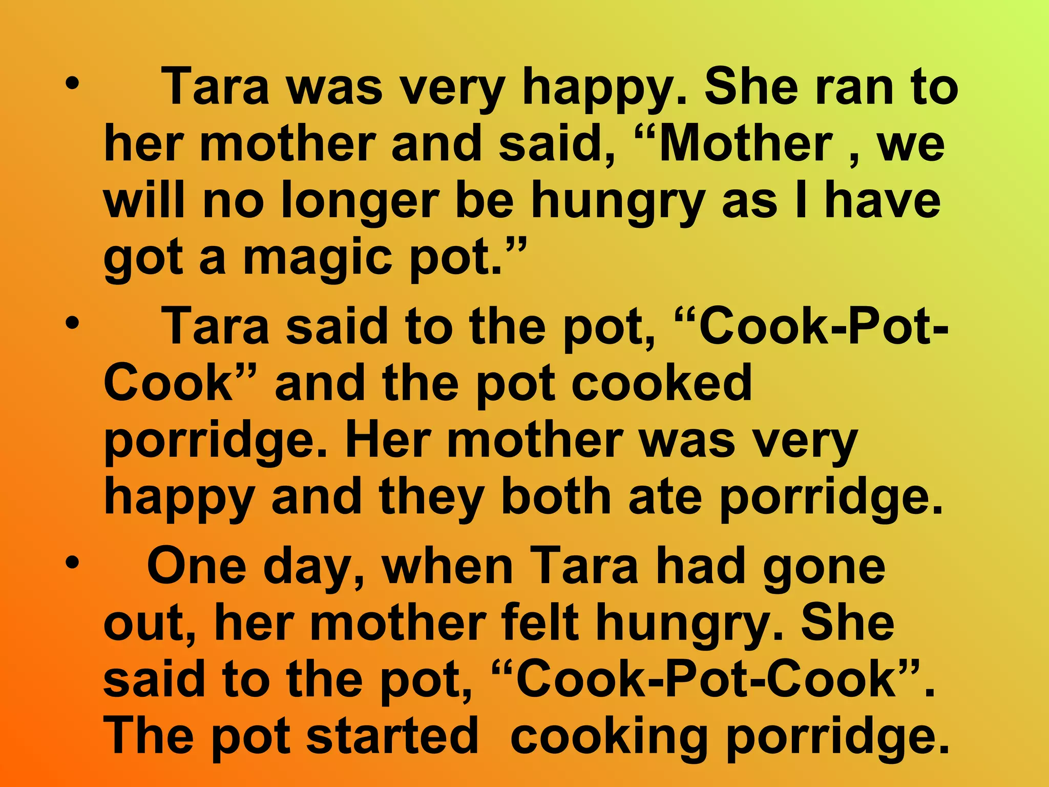 The magic porridge pot | PPT