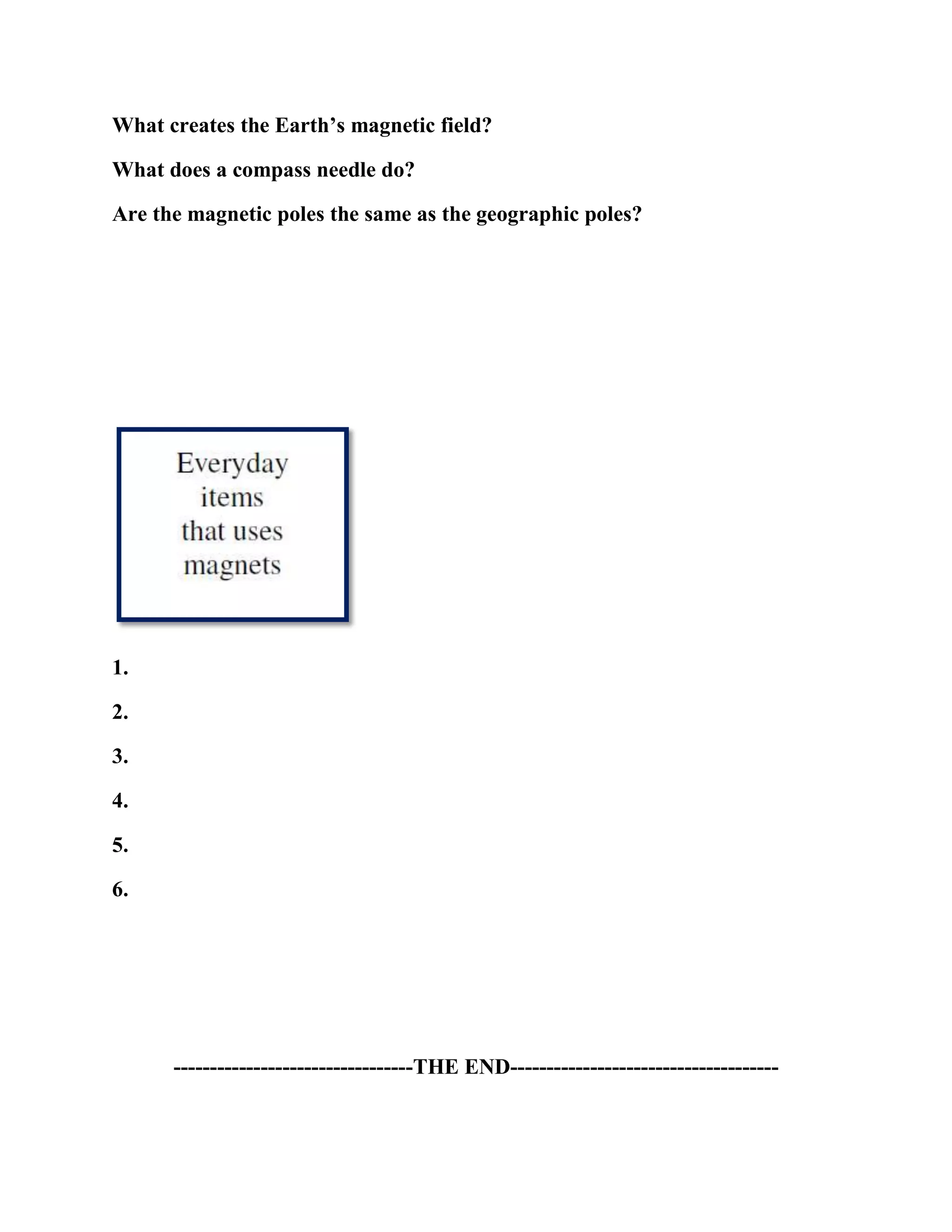 The Magic School Bus: Amazing Magnetism | DOCX | Geography | Science