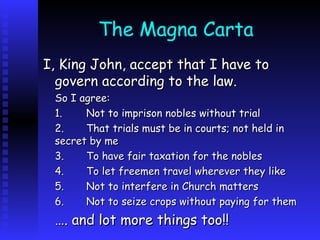 Magna Carta Power Point For History Class | PPT