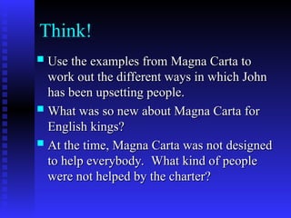Magna Carta Power Point For History Class | PPT