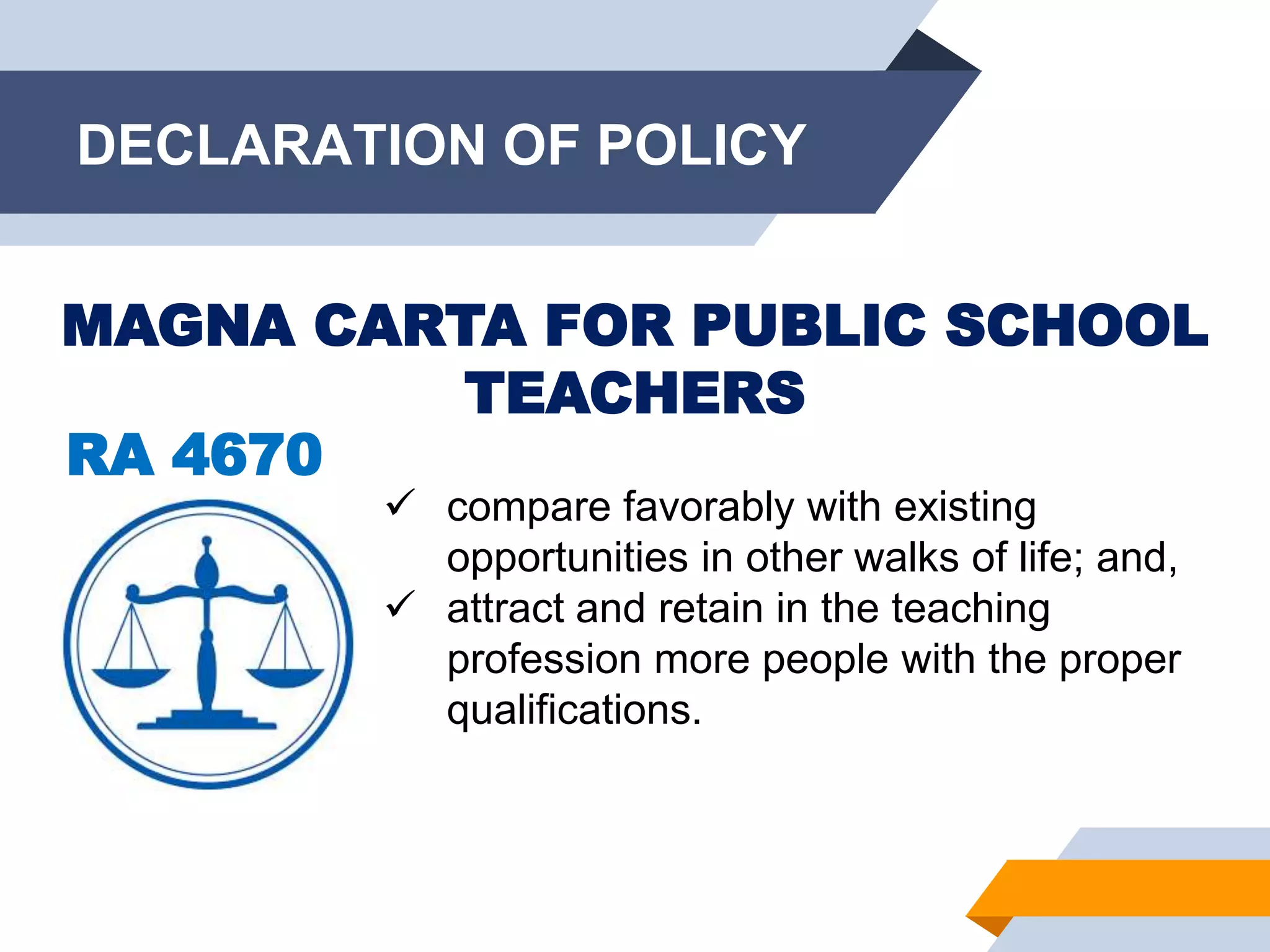 The magna carta for public school teachers | PPTX
