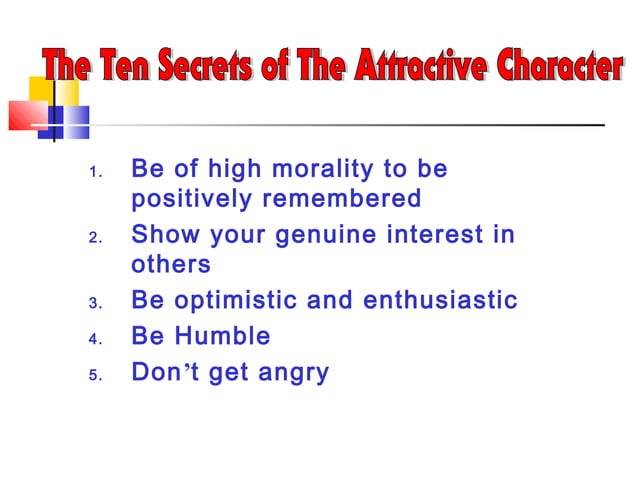 The magnetic character!! | PPT