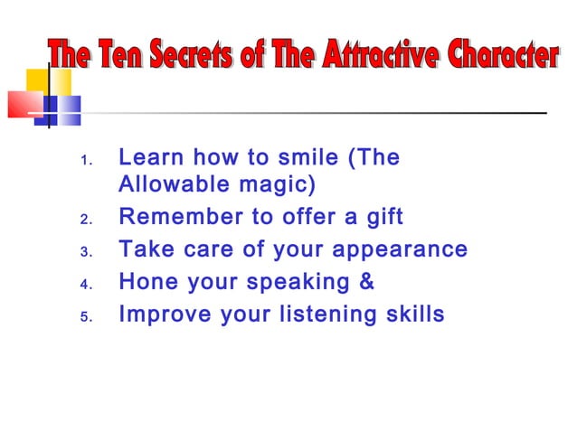 The magnetic character!! | PPT