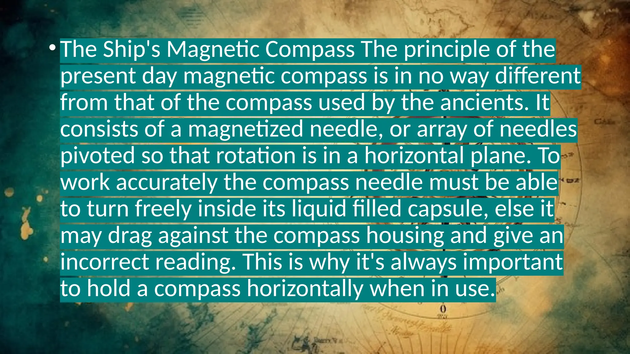 NAVIGATION 1: THE MAGNETIC COMPASS AND ITS USES.pptx