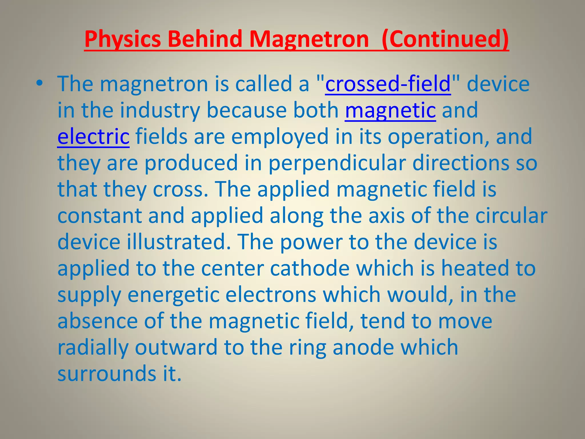 The magnetron | PPTX