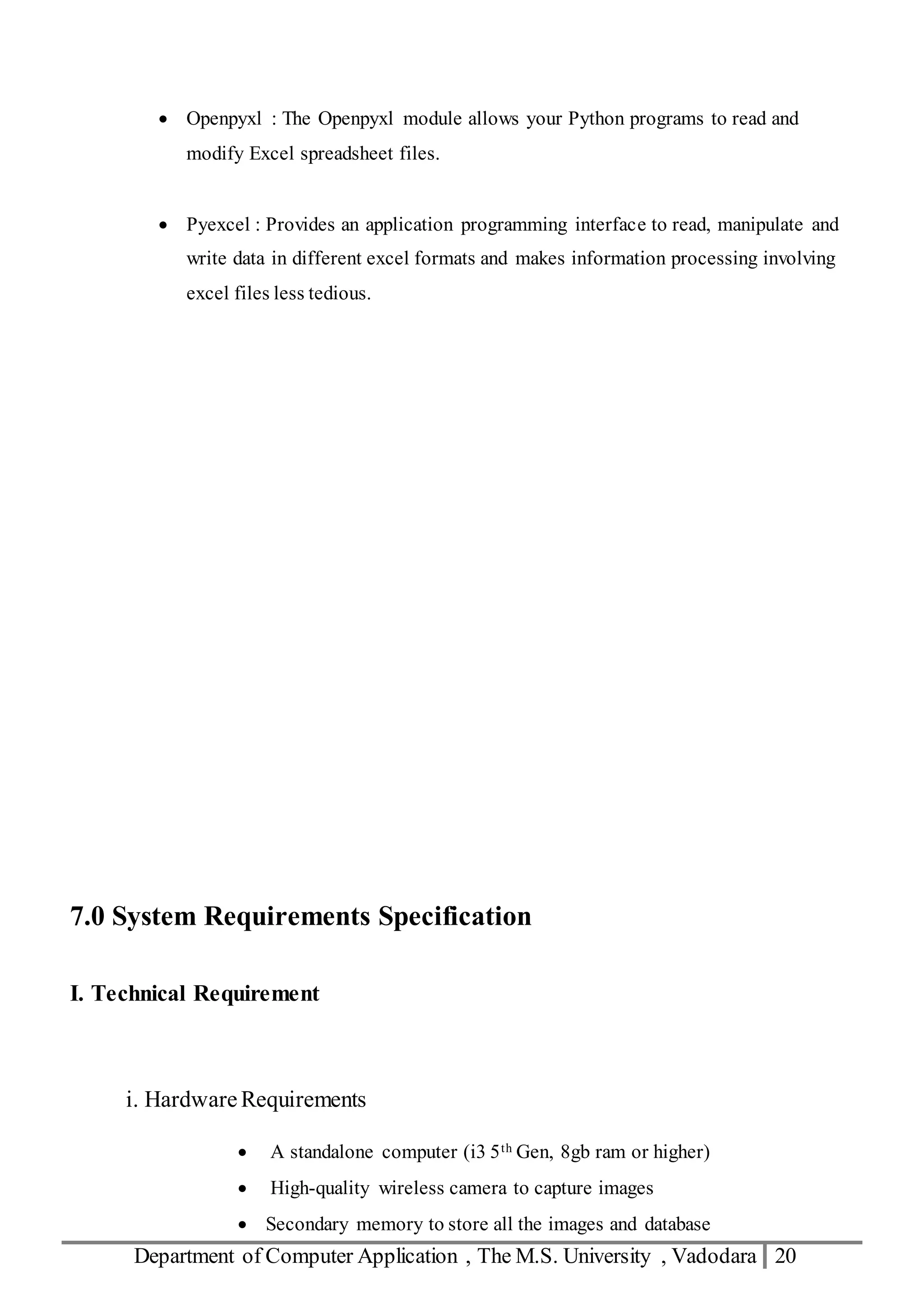 Face Recognition Attendance System | DOCX