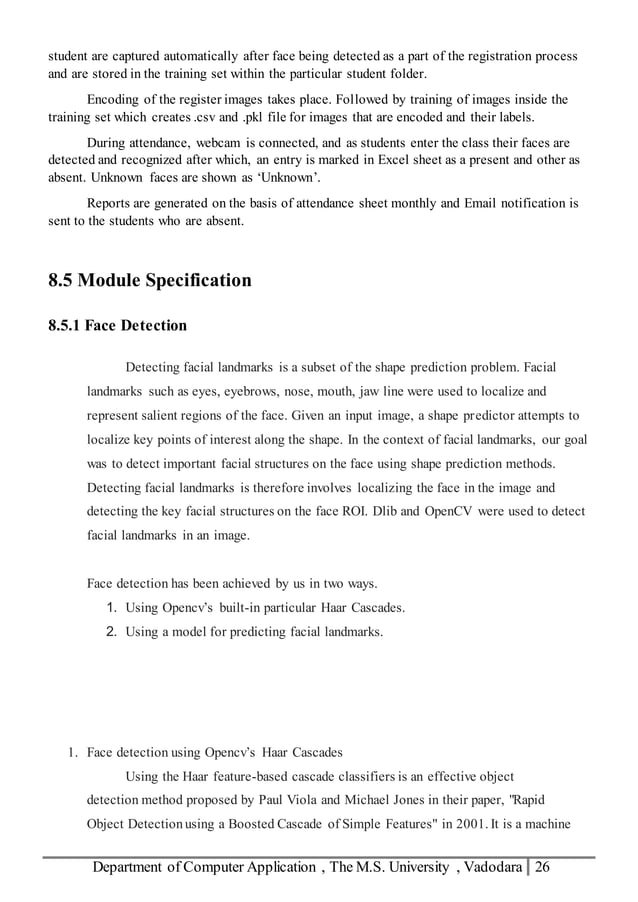 Face Recognition Attendance System