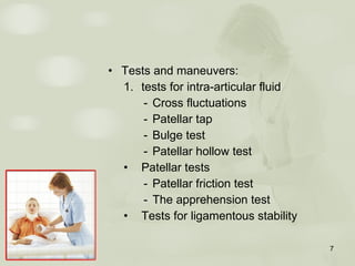 orthopedic and rheumatologic disorders of the knee joint | PPT