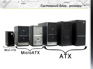 The main components of the system unit pc | PPTX