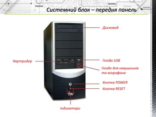 The main components of the system unit pc | PPTX