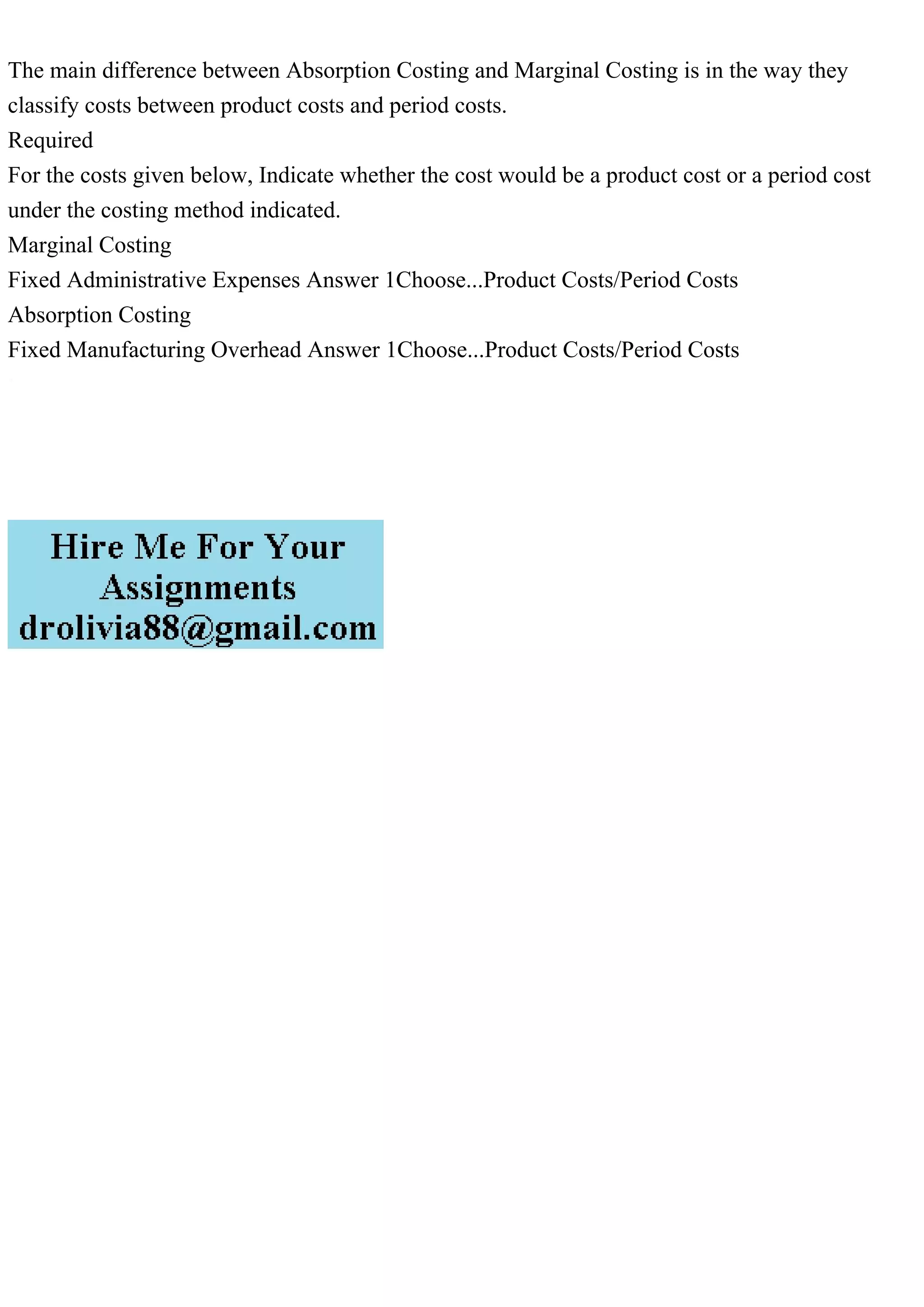 The main difference between Absorption Costing and Marginal Costing .pdf The main difference between Absorption Costing and Marginal Costing .pdf