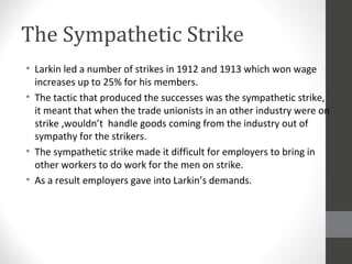 The main events of the 1913 lockout gh | PPT