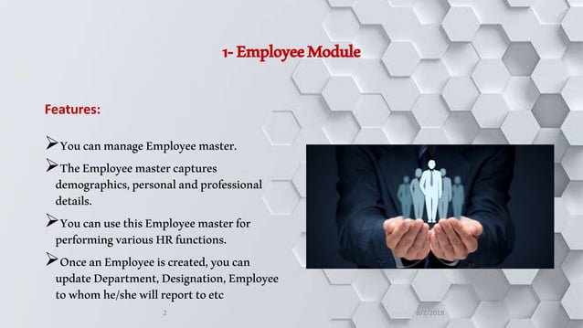 Main features of 4 ERP-HR Modules | PPT