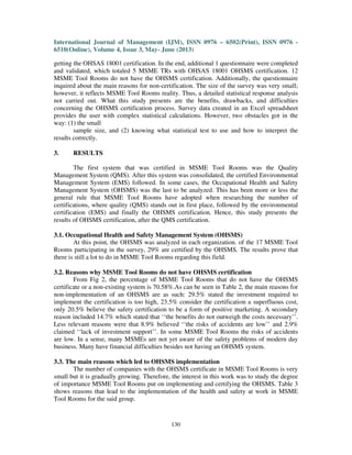 The main perceived benefits associated with hse management systems ...