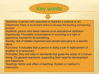 The main principles of education by Jessica Salguero | PPT