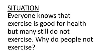 The main reason why people do not exercise | PDF