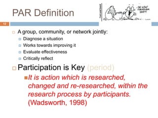 The mainstreaming of par in health care final version | PPT