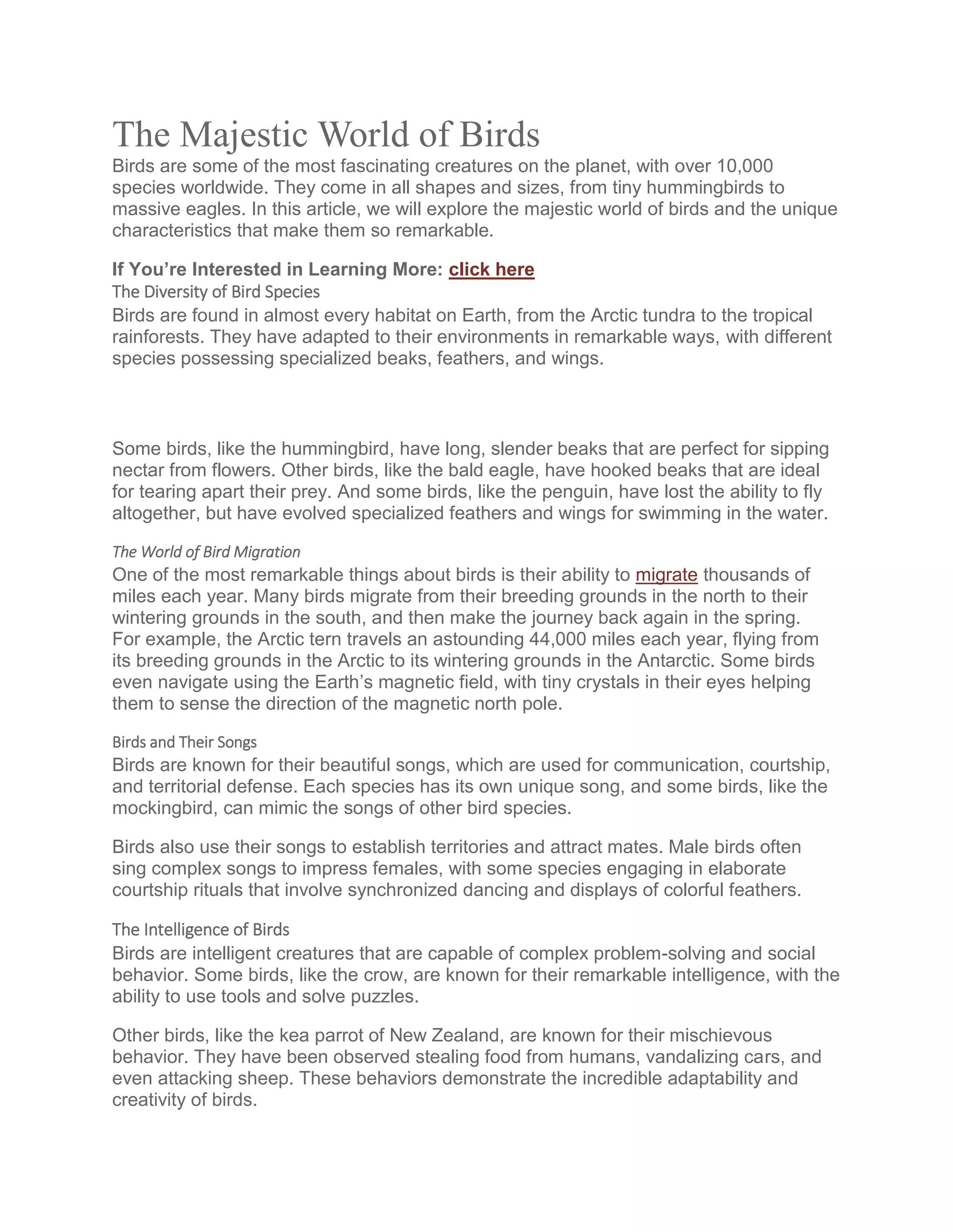 The Majestic World of Birds.pdf