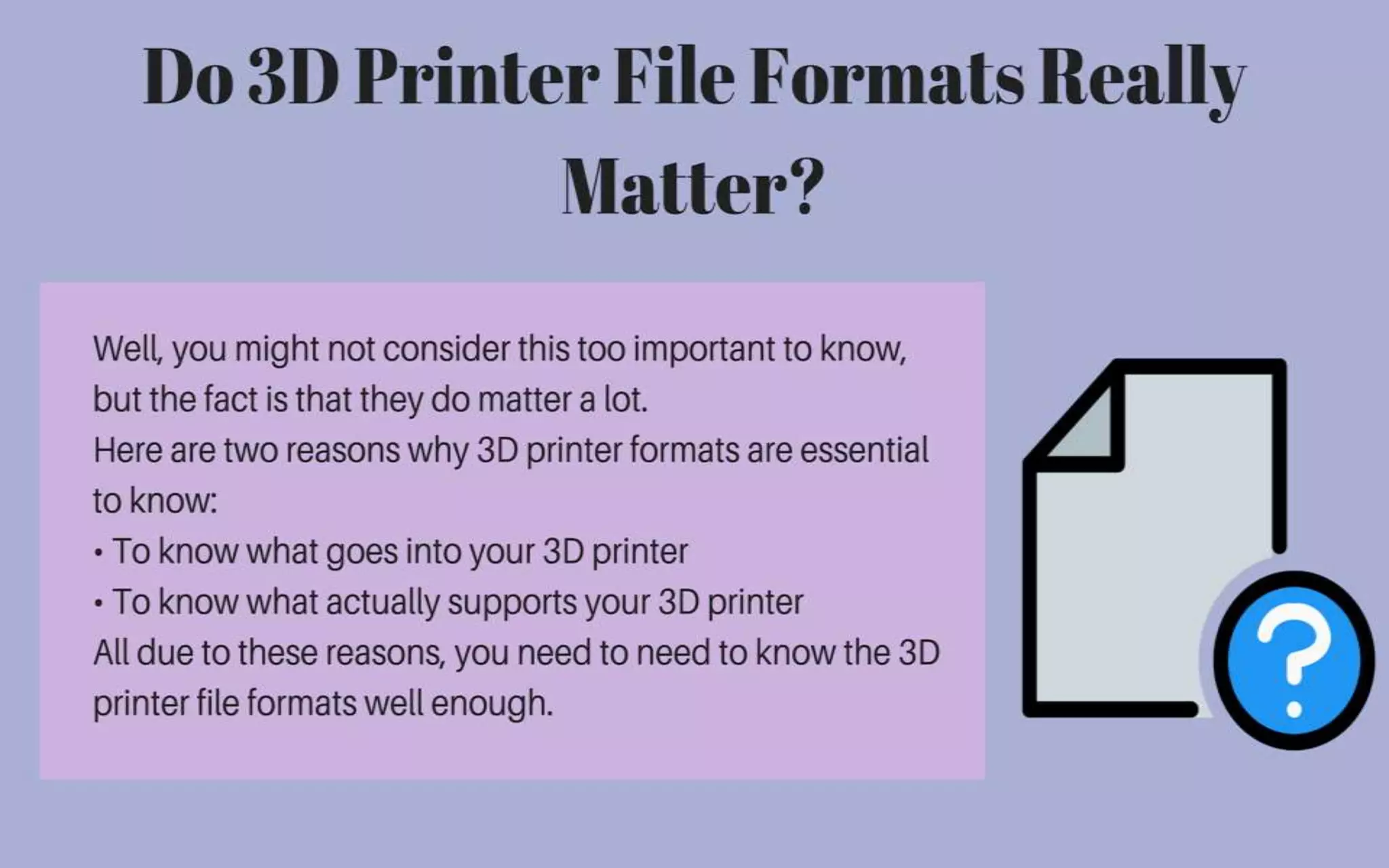 The Major 3D Printing File Formats | PPTX