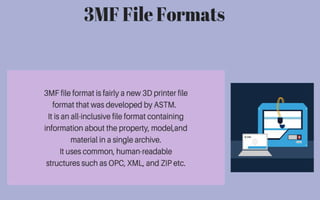 The Major 3D Printing File Formats | PPTX