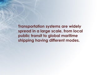The Major Challenges To Transportation Service | PDF