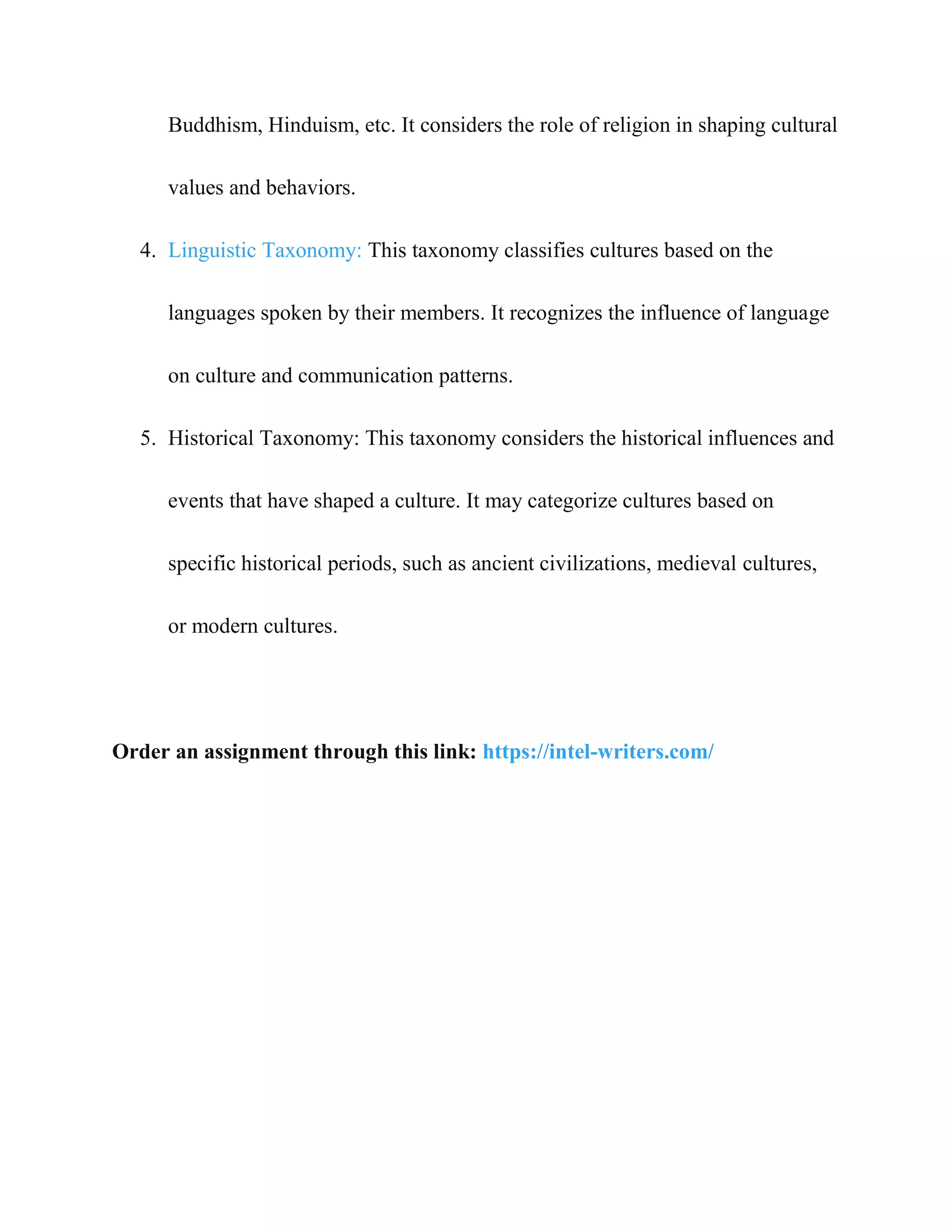 The major Cultural Taxonomy Assessment updated 2023 doc 7.docx