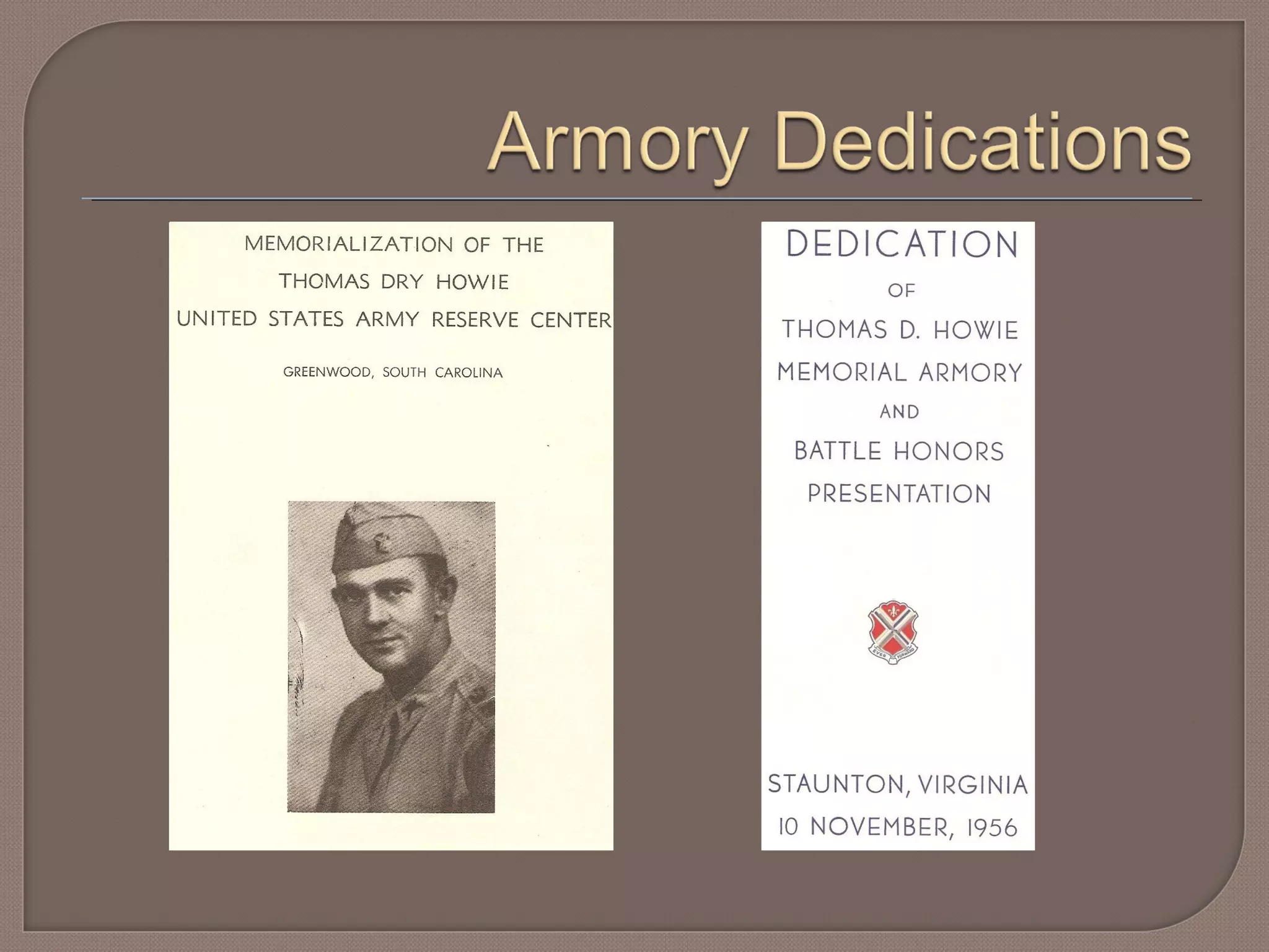 Thomas Dry Howie - The Major of St. Lo | PPT