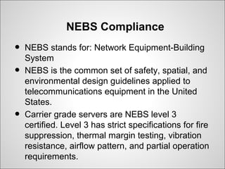 The Making of a Carrier Grade Server | PPT