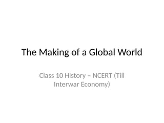 Title: PPT Globalization: it's meaning and how it shaped the world | PPTX
