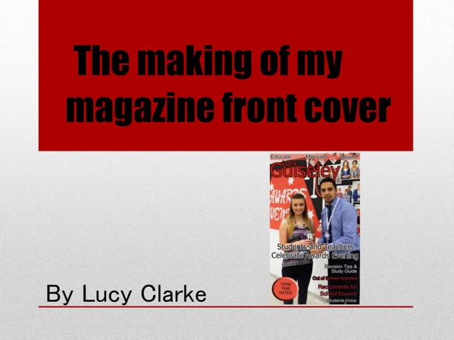 The making of my magazine front cover | PPT