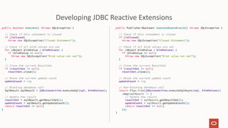 The Making of the Oracle R2DBC Driver and How to Take Your Code from Synchronous to Reactive | PPT