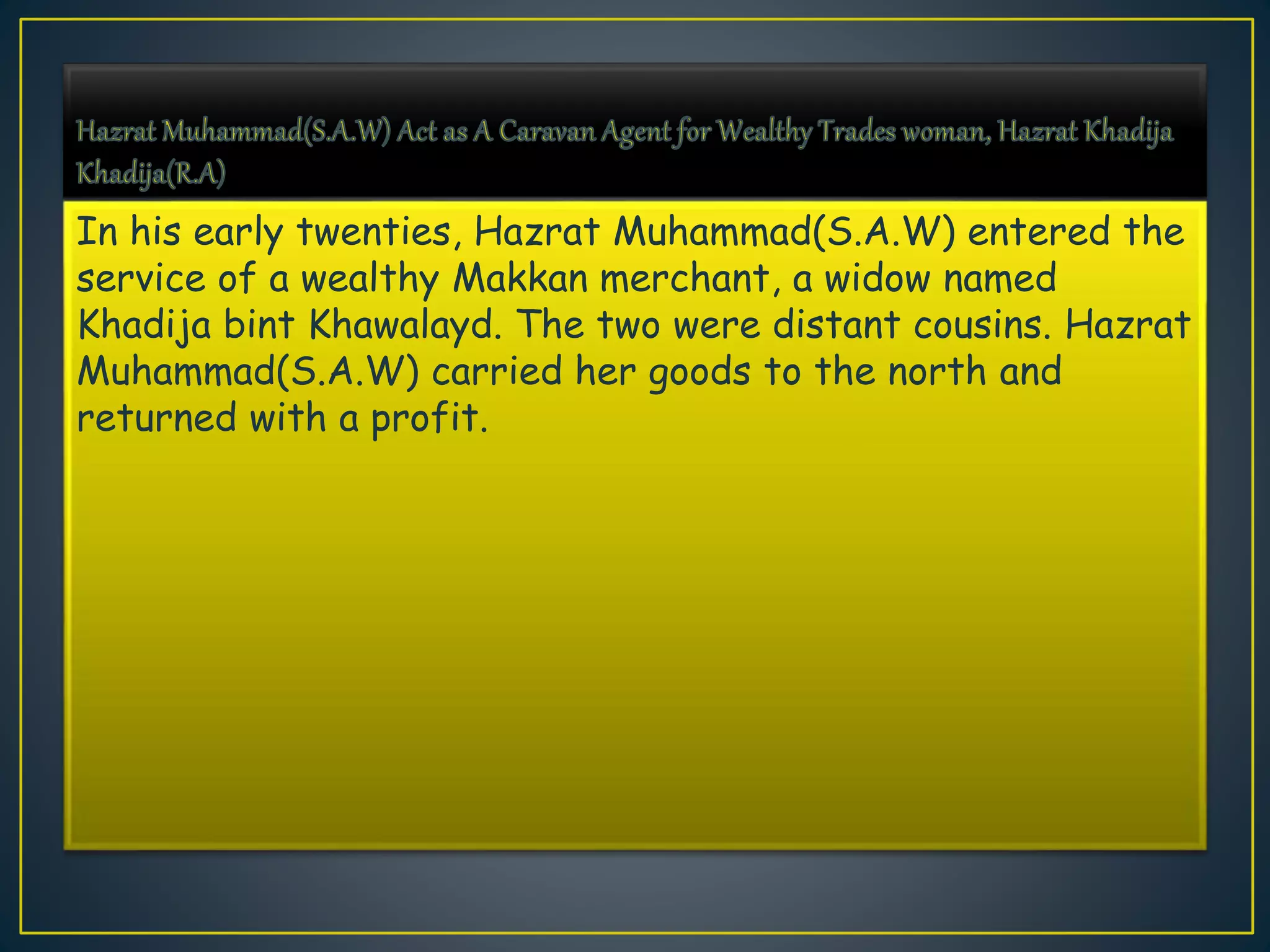 The makki life our holy prophet hazrat muhammad | PPTX