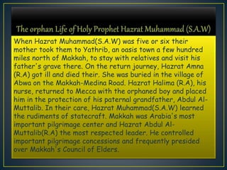 The makki life our holy prophet hazrat muhammad | PPTX