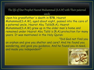 The makki life our holy prophet hazrat muhammad | PPTX