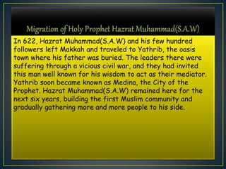 The makki life our holy prophet hazrat muhammad | PPTX | Islam | Religion & Spirituality