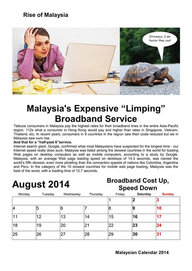 The Malaysian Calendar 2014 | PDF