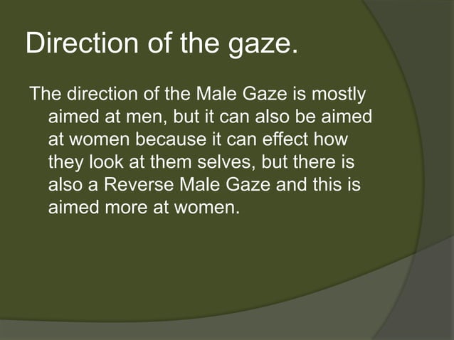 The Male Gaze | PPTX