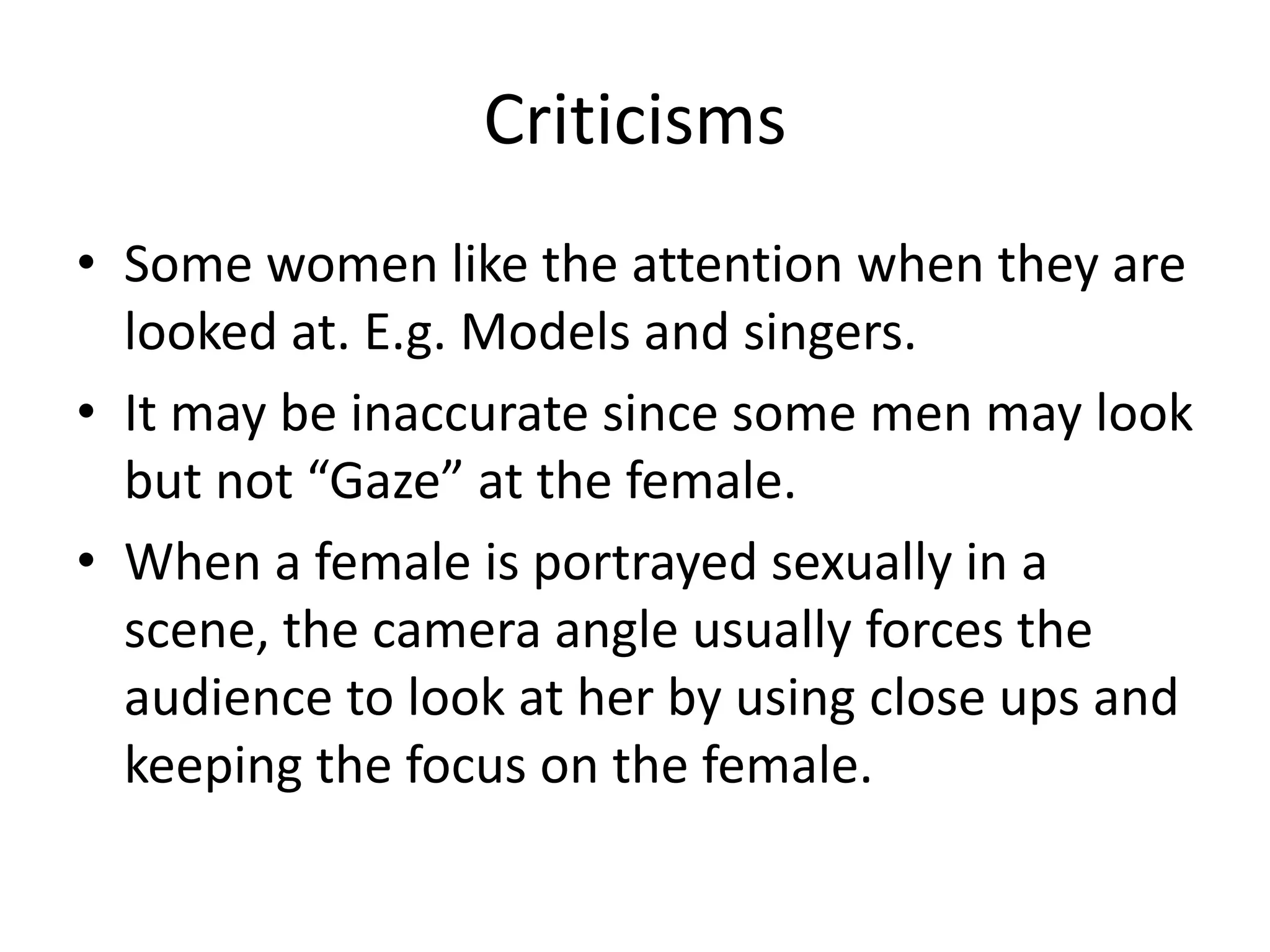 The male gaze | PPT
