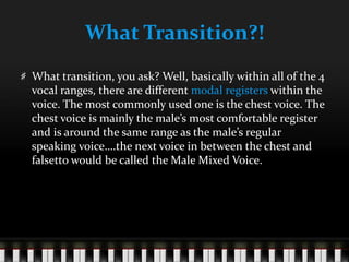 The Male Mixed Voice | PPT