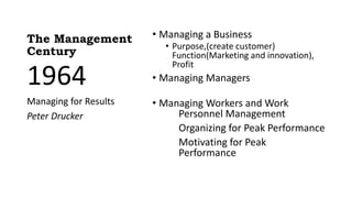 The management century | PPTX