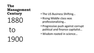 The management century | PPTX