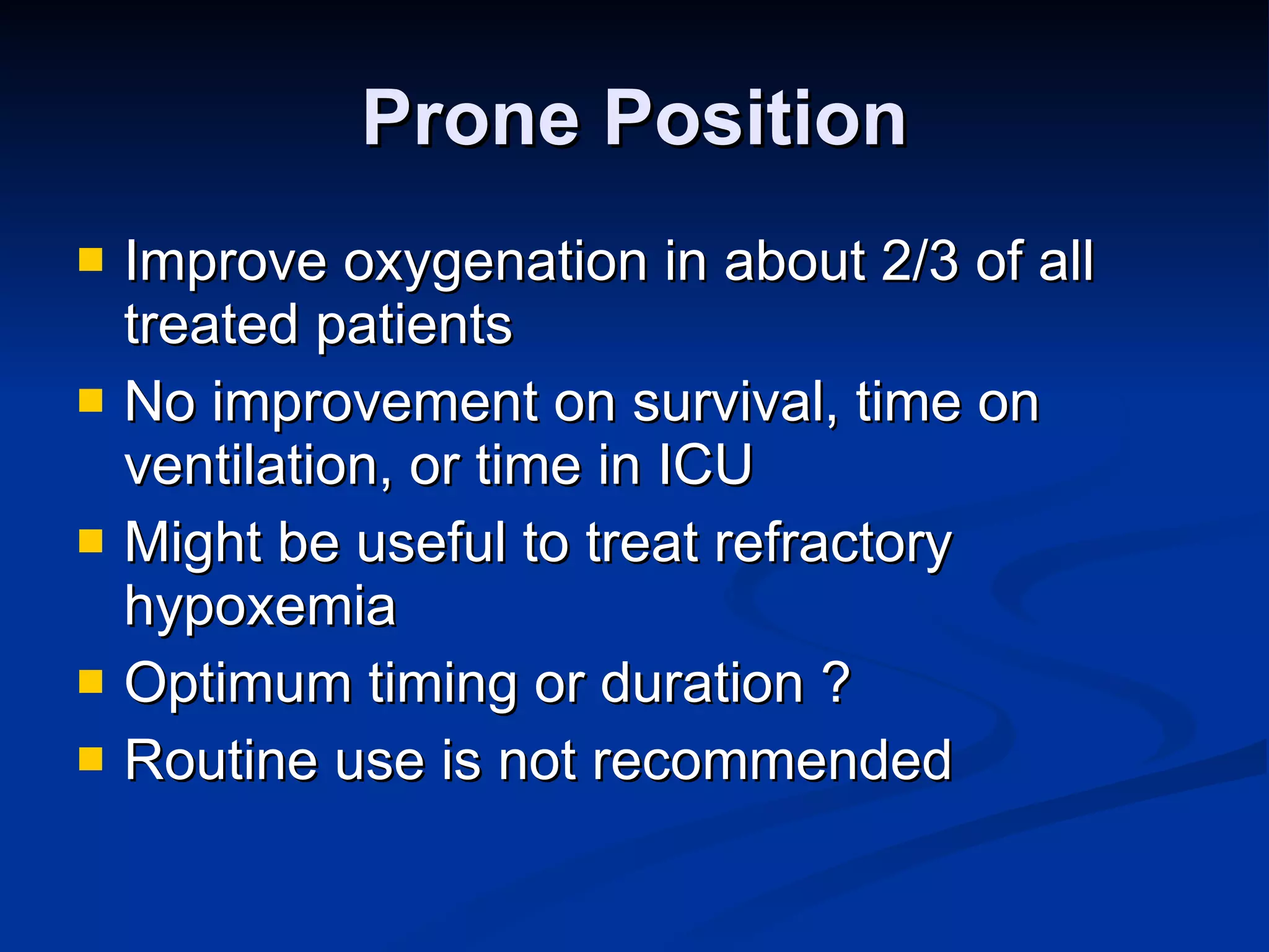 The management of acute respiratory distress syndrome | PPT