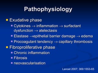 The management of acute respiratory distress syndrome | PPT