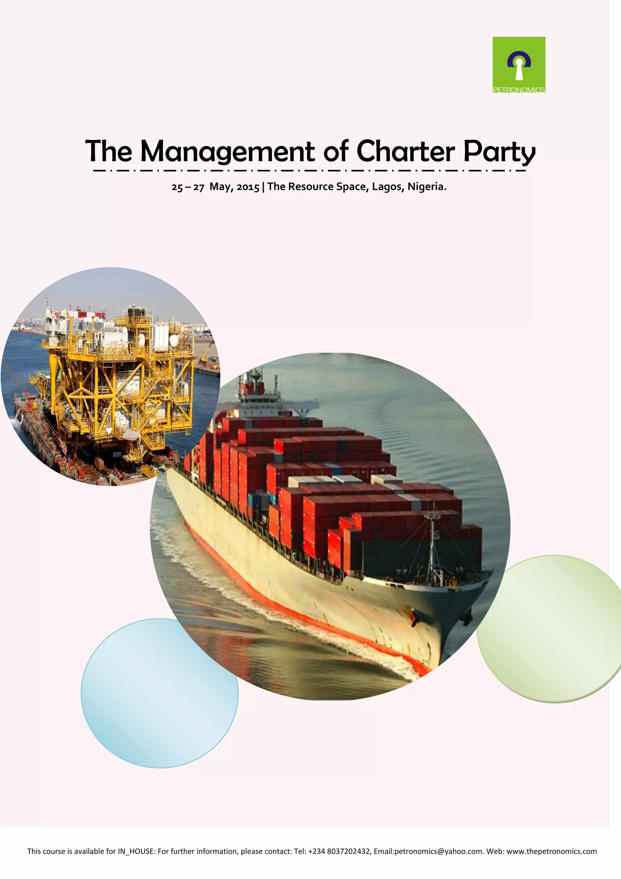 The management of charter party may, lagos | PDF