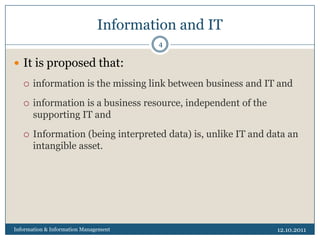 The management of organizational information | PPTX | Information ...